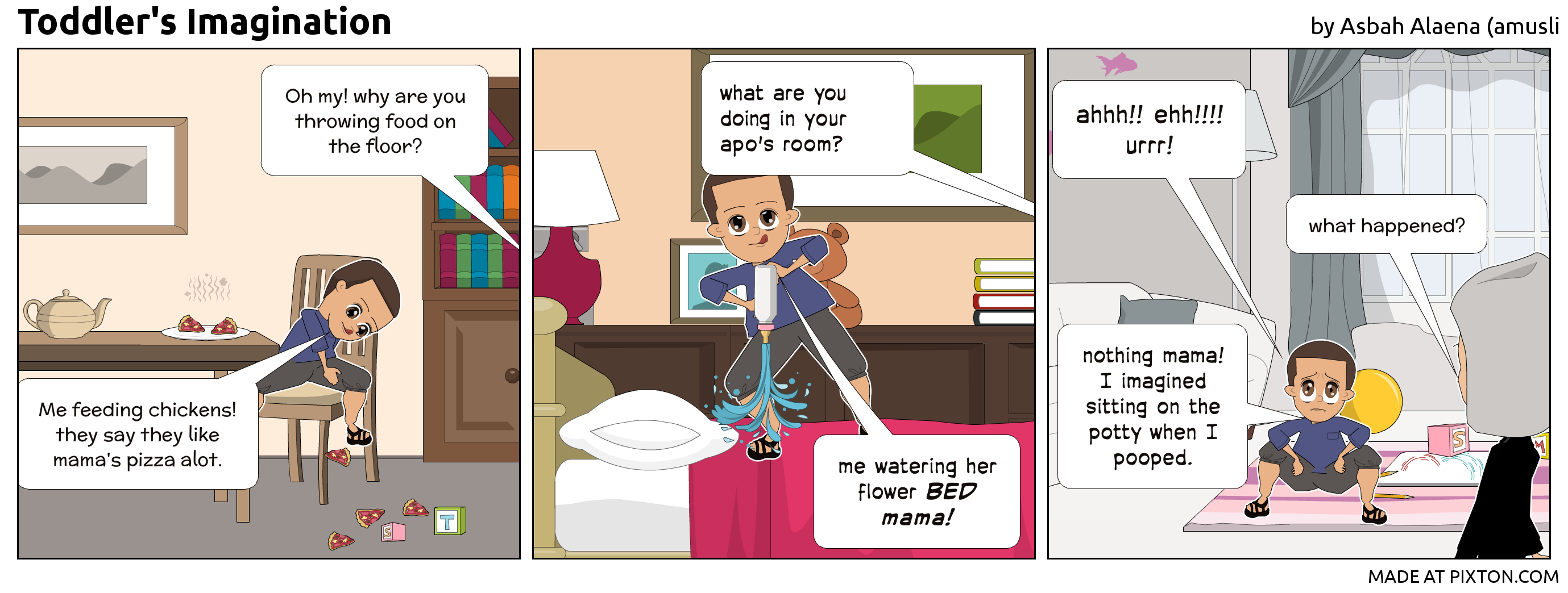 Comic – Toddler’s Imagination. | AMuslimMama