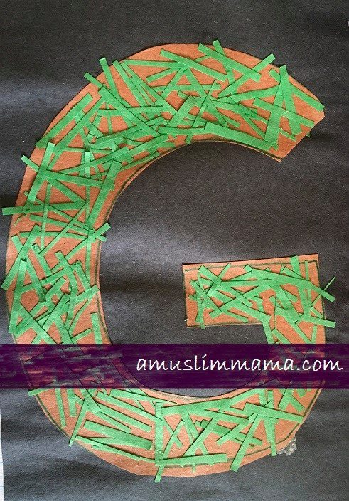 Preschoolers Letter G Crafts | AMuslimMama