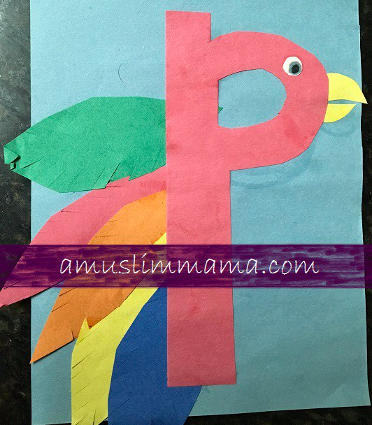 Toddlers & Preschoolers Letter P Crafts | AMuslimMama